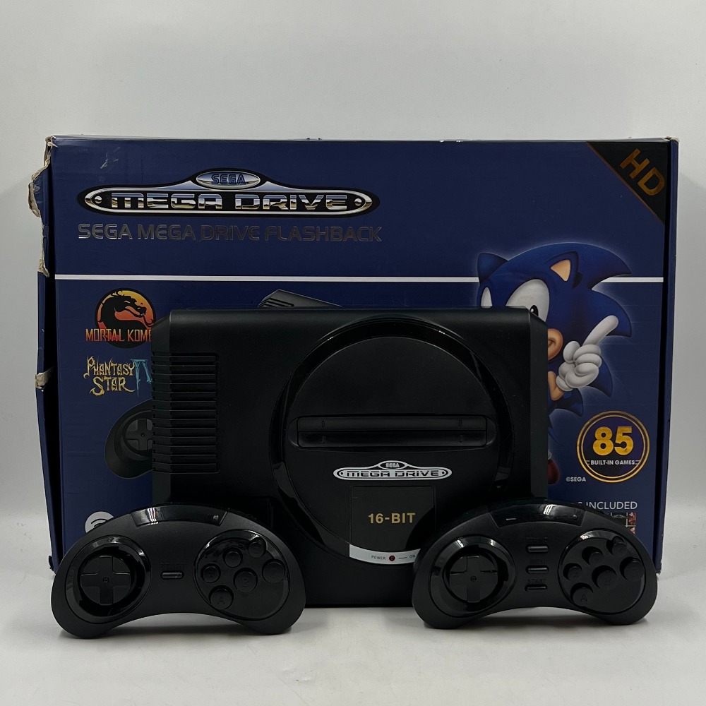 Pre-owned SEGA MEGA DRIVE FLASHBACK CONSOLE WITH 85 GAMES - Own4Less
